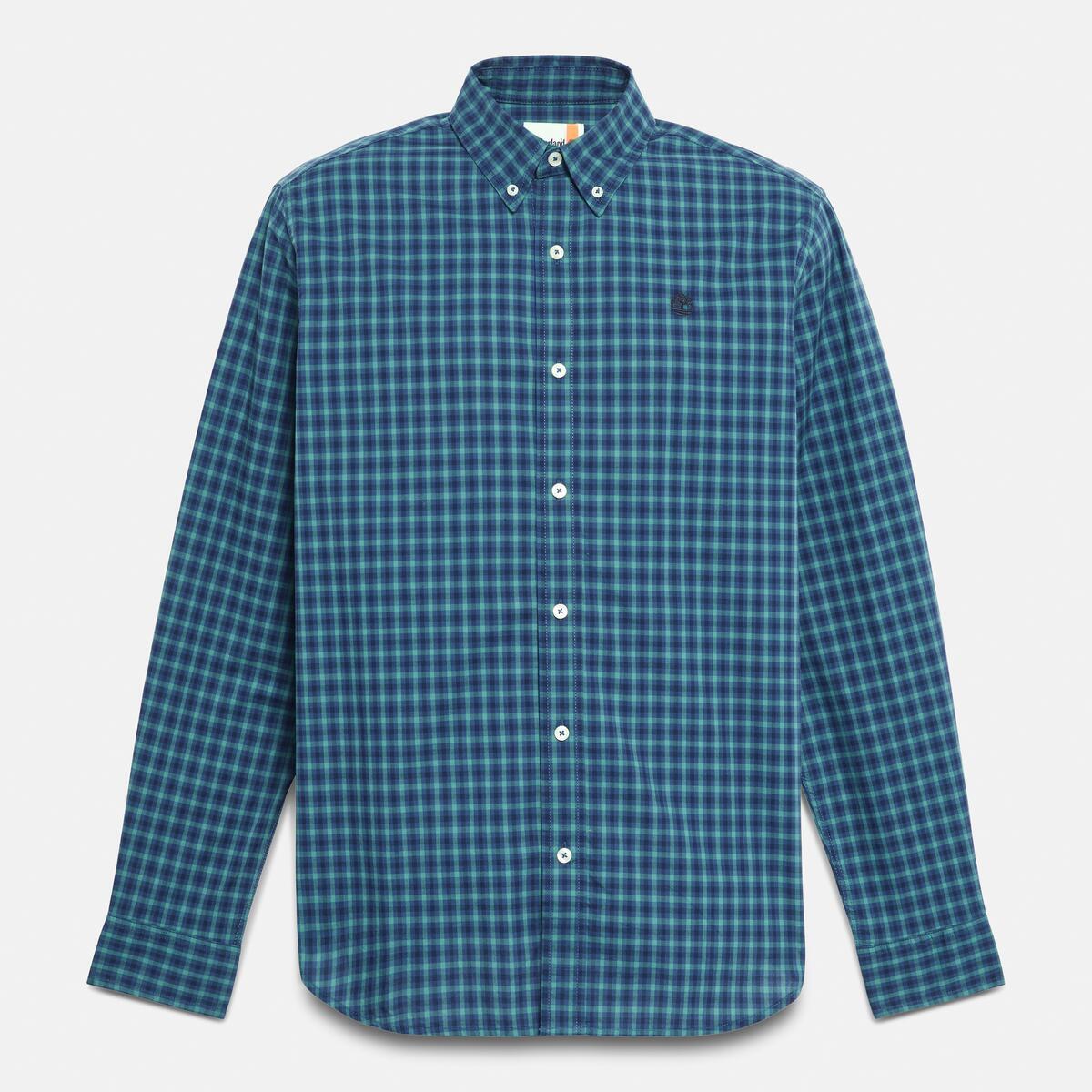 Buy Men's Stretch Gingham Shirt in Dark Denim - Online at TIMBERLAND ...