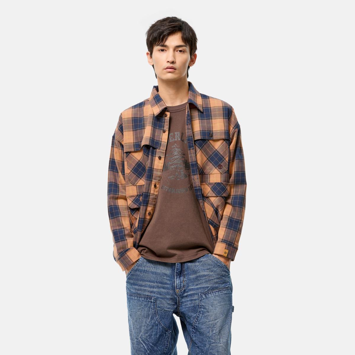 Buy Unisex Tokyo Design Collective Utility Pocket Shirt in Lion ...